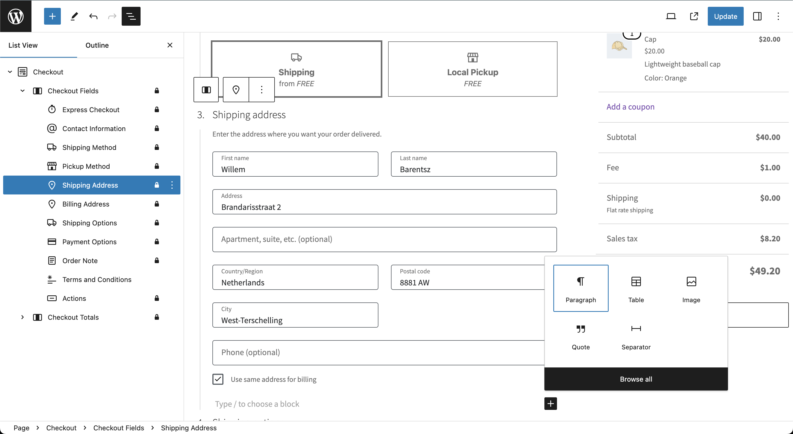 Getting To Know Woo Modifying Existing Cart And Checkout Block Fields The Woocommerce
