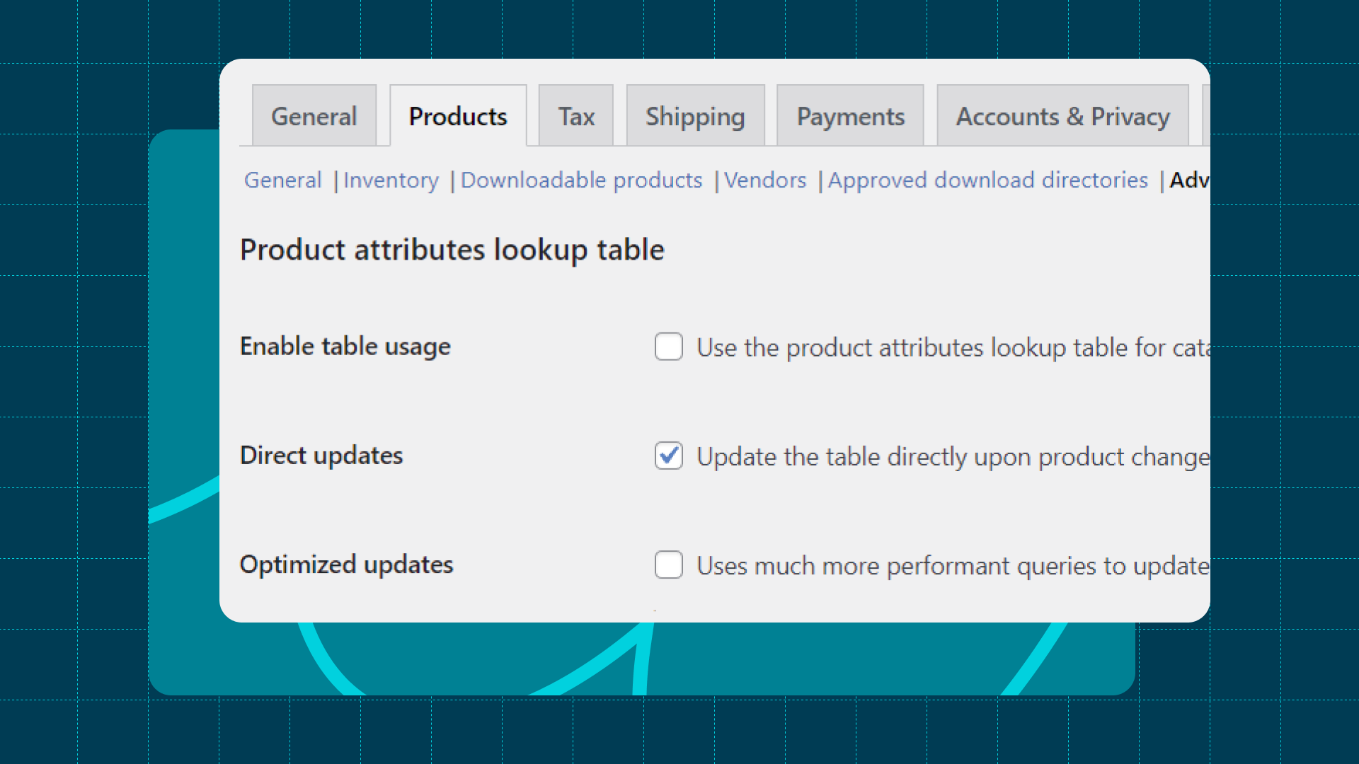 An optimization for the product attributes lookup table is coming ...